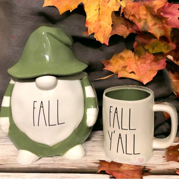 Rae Dunn | Kitchen | Rae Dunn Fall Gnome Canister Fall Yall Mug New ...